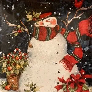 Certified International | Holiday | Festive Snowman Holiday Plate ...